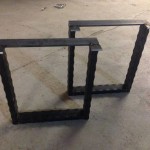 Rustic Table Legs | Square Metal Industrial Frames | Custom
